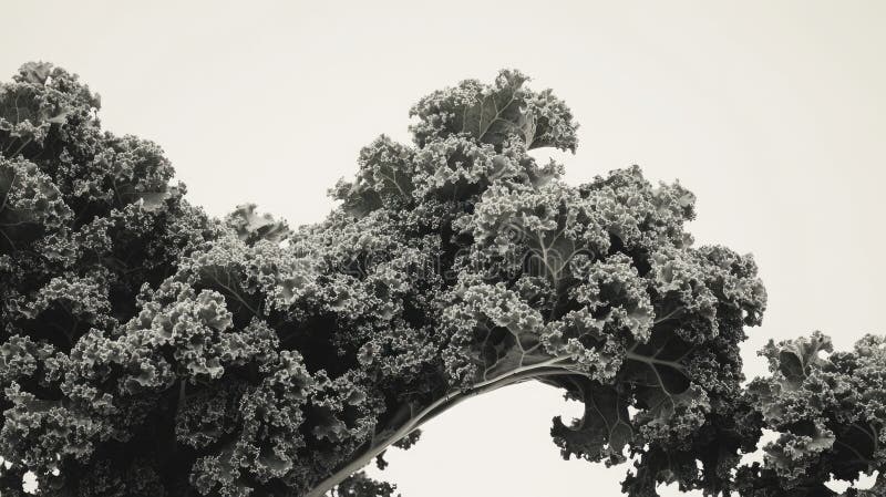 Botanical Patterns: Trees in Monochrome Stock Photo - Image of view ...
