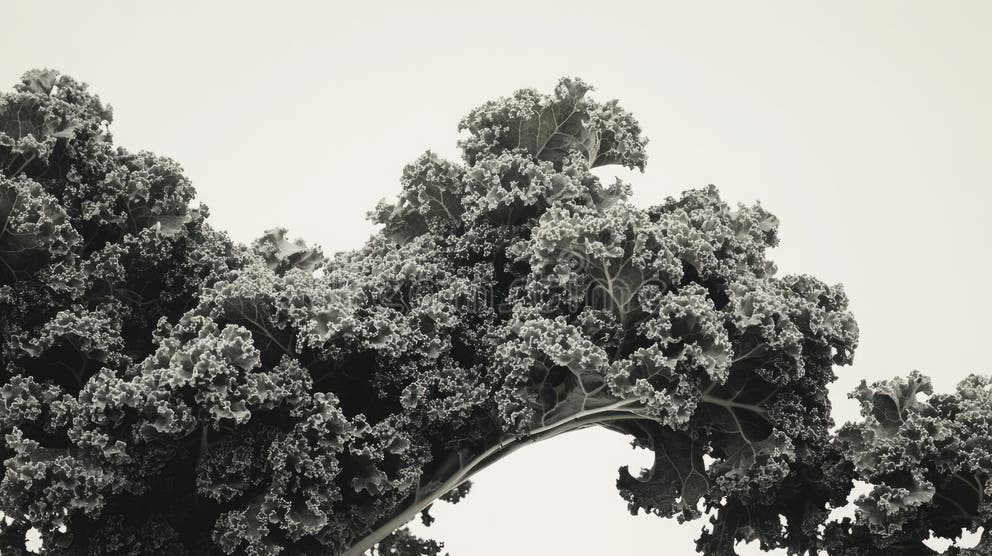 Botanical Patterns: Trees in Monochrome Stock Photo - Image of view ...