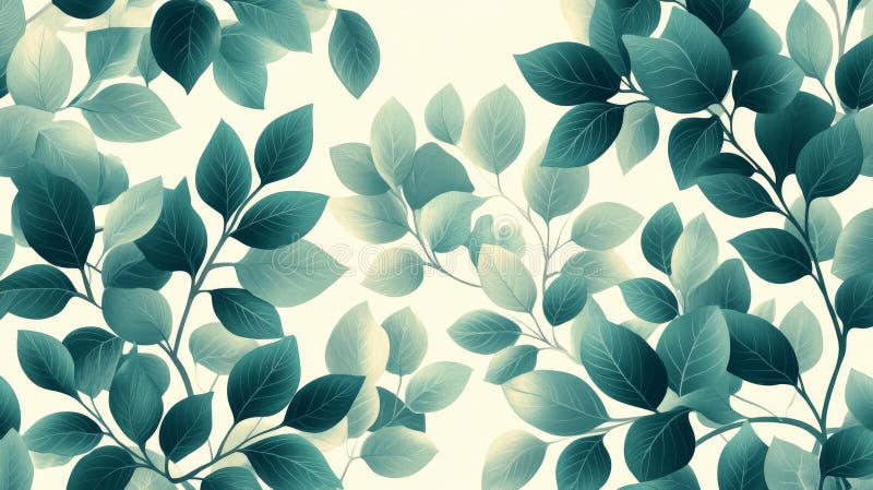 Botanical Rustic Style Home Decor Featuring a Seamless Pattern of Hand ...