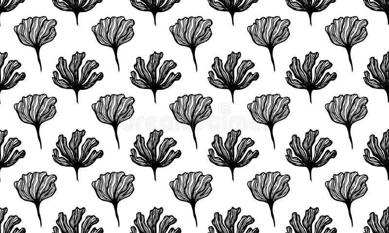 Botanical seamless pattern stock vector. Illustration of flower - 186049762