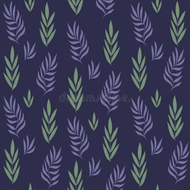 Botanical Seamless Pattern. Tree Branch with Leaves. the Concept of ...