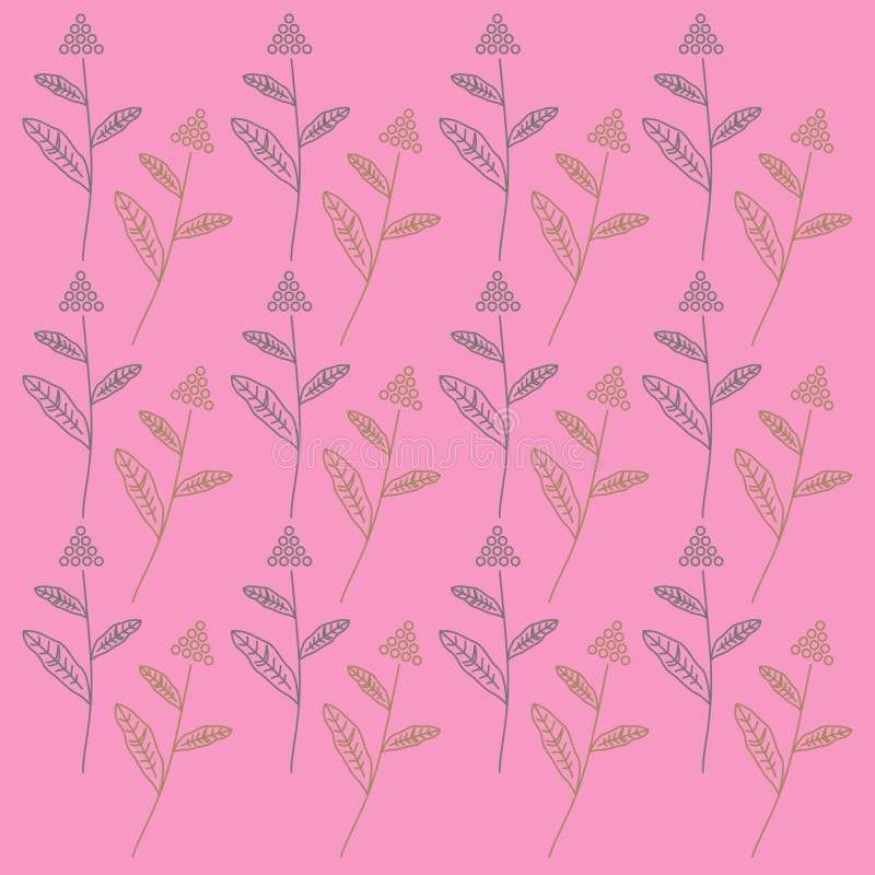 Botanical Simple Background, Pattern, Texture Pink Stock Vector ...