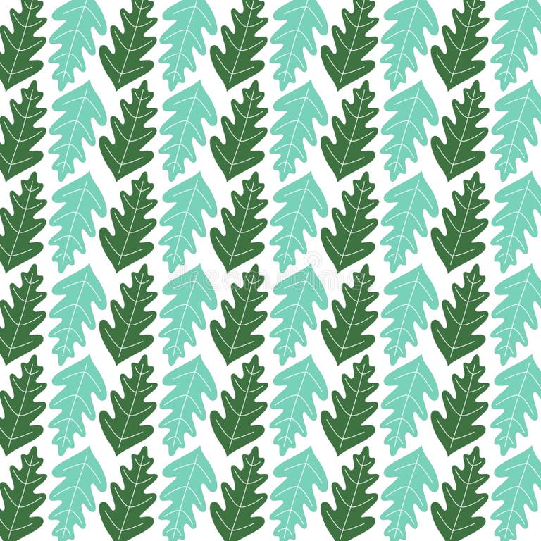 Botanical Spring Summer Leaves Design Pattern Stock Vector ...