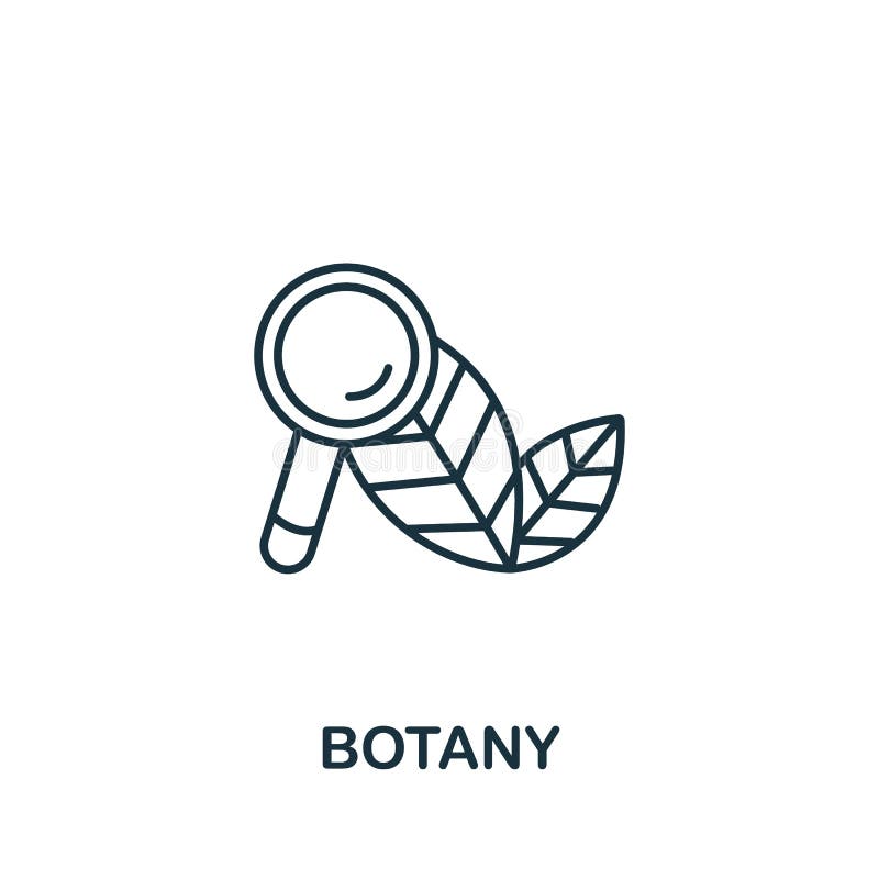 Botany Icon from Science Collection. Simple Line Element Botany Symbol ...