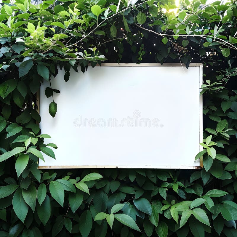 Botany Layout with Leaves for Copy Space Designs Stock Photo - Image of ...