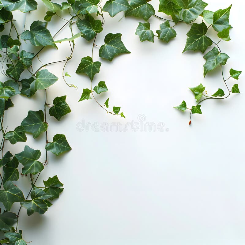 Botany Layout with Leaves for Copy Space Designs Stock Photo - Image of ...