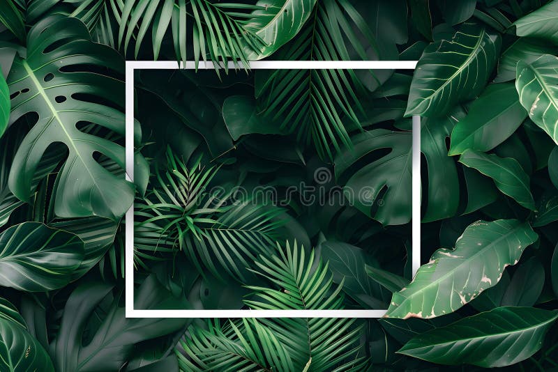 Botany Layout with Leaves for Copy Space Designs Stock Image - Image of ...