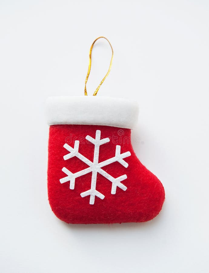 Botas De Santa Claus Con El Copo De Nieve Imagen de archivo - Imagen de ...