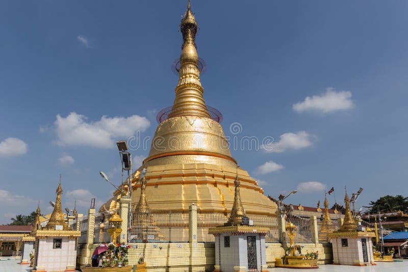 Botataung Pagoda, Yangon, Myanmar Stock Image - Image of burmese ...
