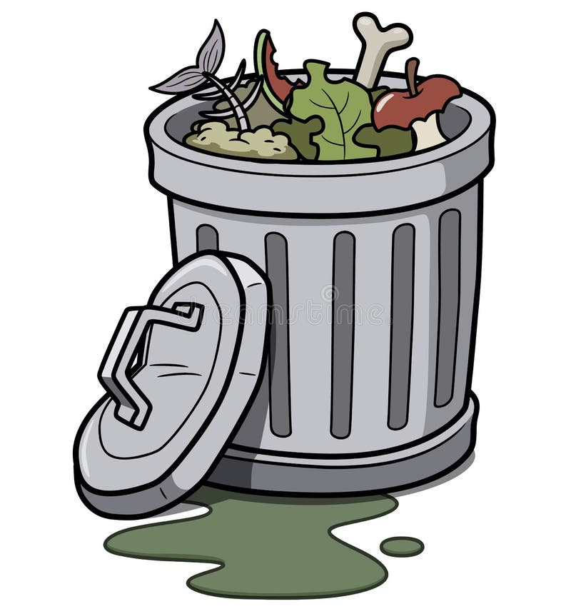 Bote De Basura Para Colorear