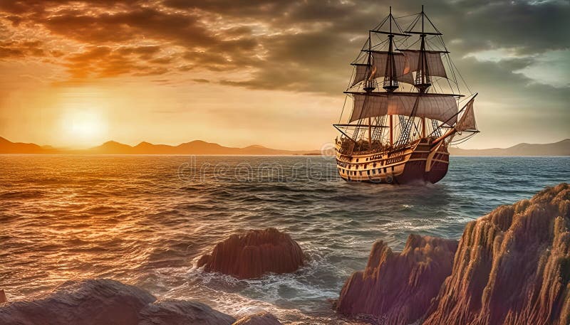 Bote De Fondo De Imagen De Origen Stock de ilustración - Ilustración de ...