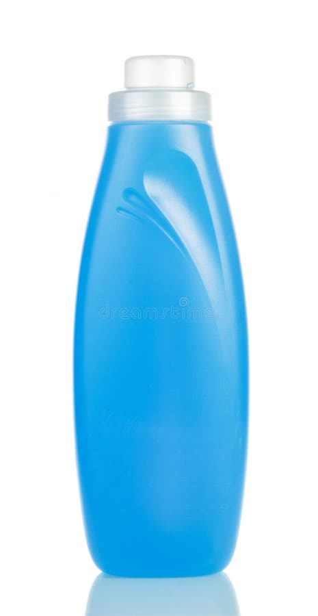 Botella Azul Detergente Aislada En Blanco Imagen de archivo - Imagen de ...