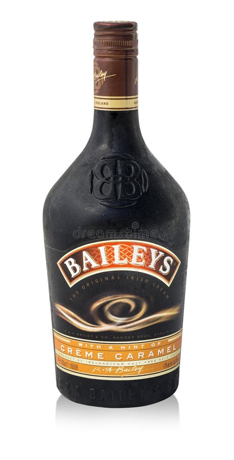 Botella De Baileys Aislada En El Fondo Blanco Imagen editorial - Imagen ...