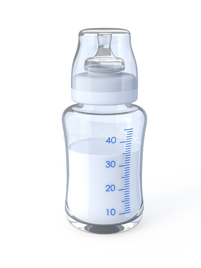 Botella de bebé ilustración del vector. Ilustración de madre - 17320085