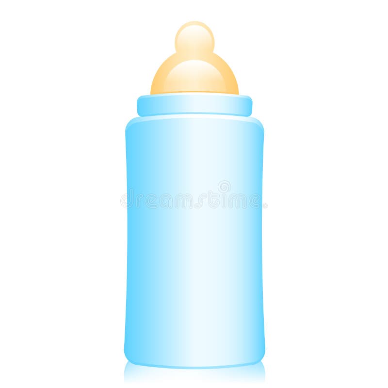 Botella de bebé ilustración del vector. Ilustración de estéril - 27053259