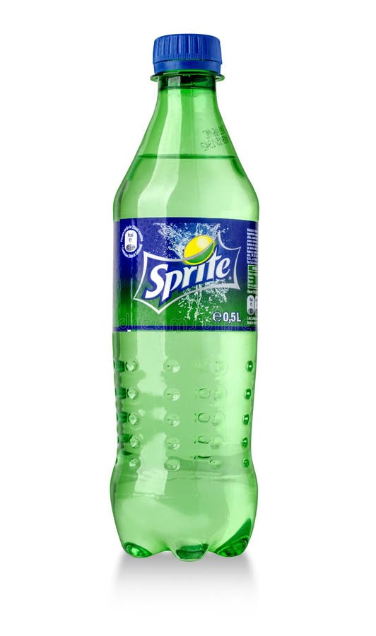 Botella De Bebida De Sprite Aislada En Blanco Foto editorial - Imagen ...