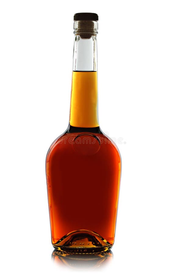 Botella de brandy imagen de archivo. Imagen de disfrute - 34531093