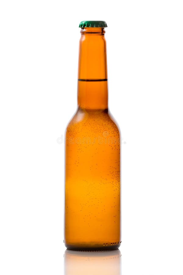 Botella de cerveza foto de archivo. Imagen de completo - 1733278