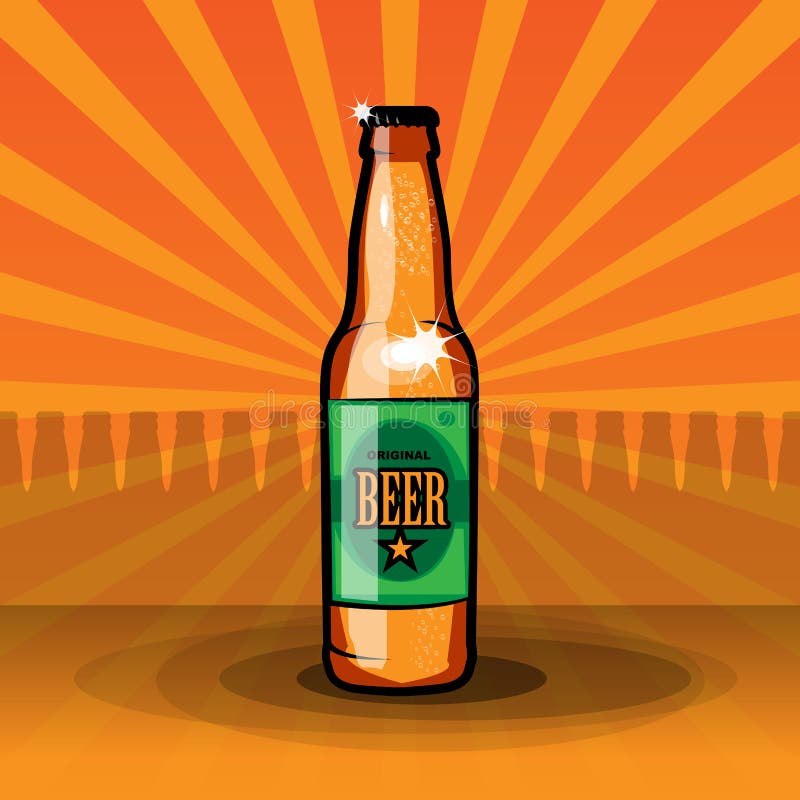 Duff Cerveza Etiqueta Vector Ilustración Póster Plantilla Foto ...