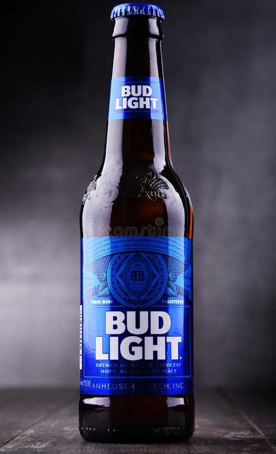 Botella De Cerveza De Bud Light Imagen de archivo editorial - Imagen de ...