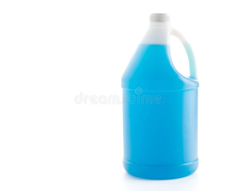 Botella De Detergente Azul De La Limpieza Imagen de archivo - Imagen de ...