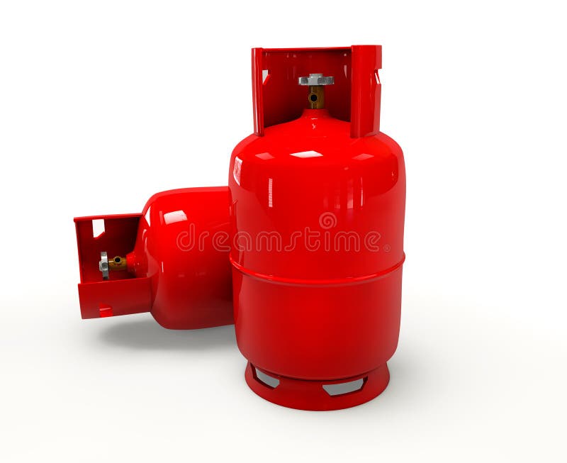 Botella De Gas En El Fondo Blanco Imagen de archivo - Imagen de botella ...