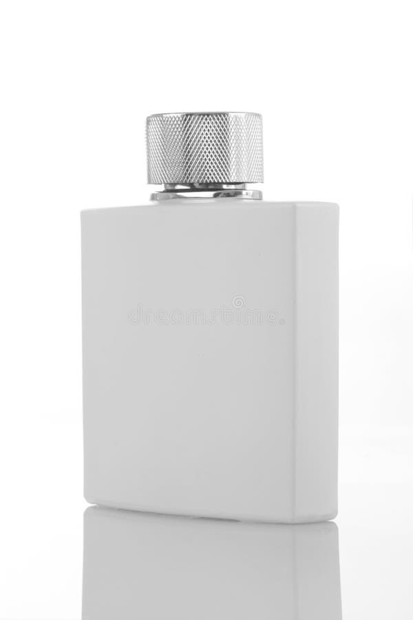 Frasco De Perfume Blanco Aislado En Fondo Blanco Imagen de archivo ...