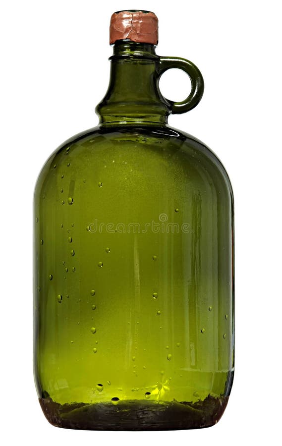 Botella De Vino Grande Del Vidrio Verde Foto de archivo - Imagen de ...