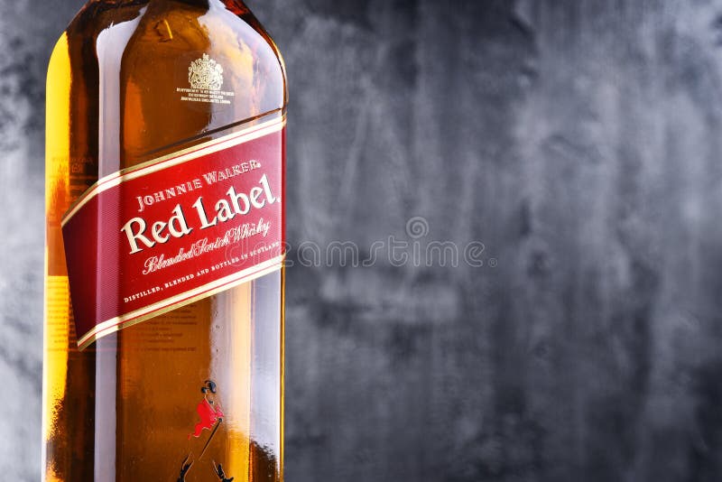 Botella De Whisky De Johnnie Walker Scotch Imagen editorial - Imagen de ...