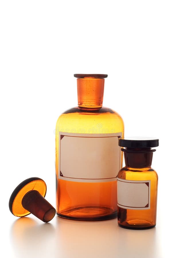 Botella Química Con El Vidrio Transparente Foto de archivo - Imagen de ...