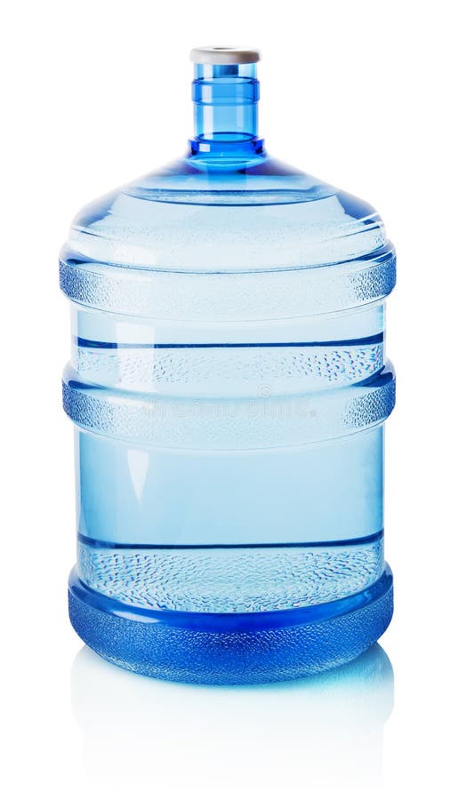 Botella Grande De Agua En El Fondo Blanco Foto de archivo - Imagen de ...