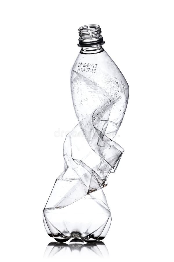 Botella de agua rota imagen de archivo. Imagen de recicle - 22224823