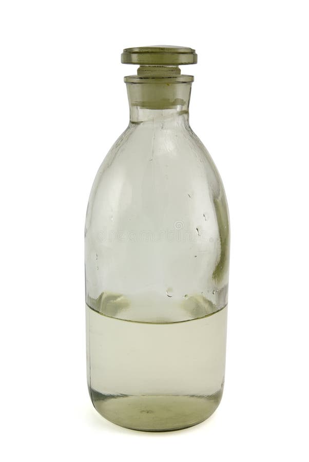 Botella química vieja imagen de archivo. Imagen de casquillo - 7317891