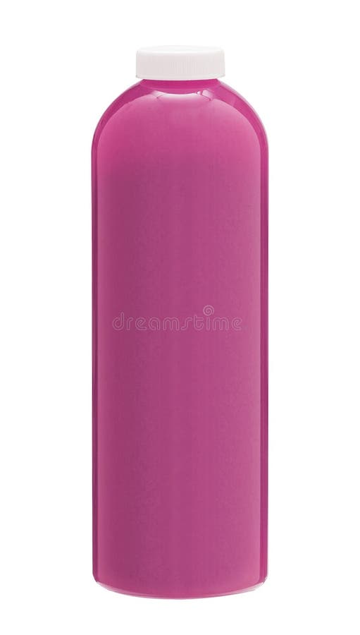 Botella Rosada Del Color Aislada En Blanco Imagen de archivo - Imagen ...