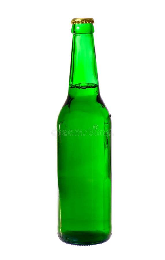 Botella De Cerveza Verde Aislada Foto de archivo - Imagen de bebida ...