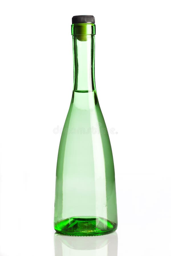 Botella verde transparente foto de archivo. Imagen de lujo - 18303456