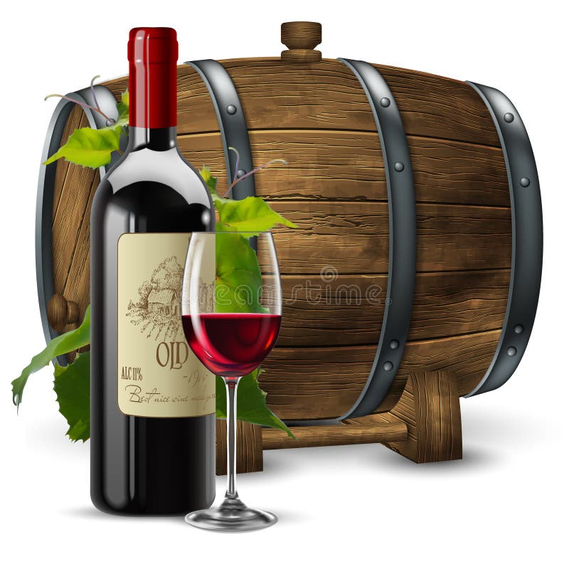 Barriles De Madera Para Vino U Otras Bebidas, Rellenos Con Anillos De ... Barriles De Madera Para Vino U Otras Bebidas, Rellenos Con Anillos De ...