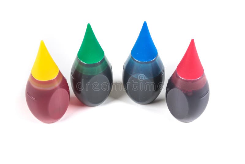 4 Botellas De Colorante Alimentario Foto de archivo - Imagen de stain ...