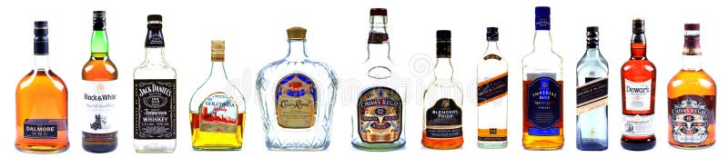 Botellas de whisky foto de archivo editorial. Imagen de whisky - 54705688