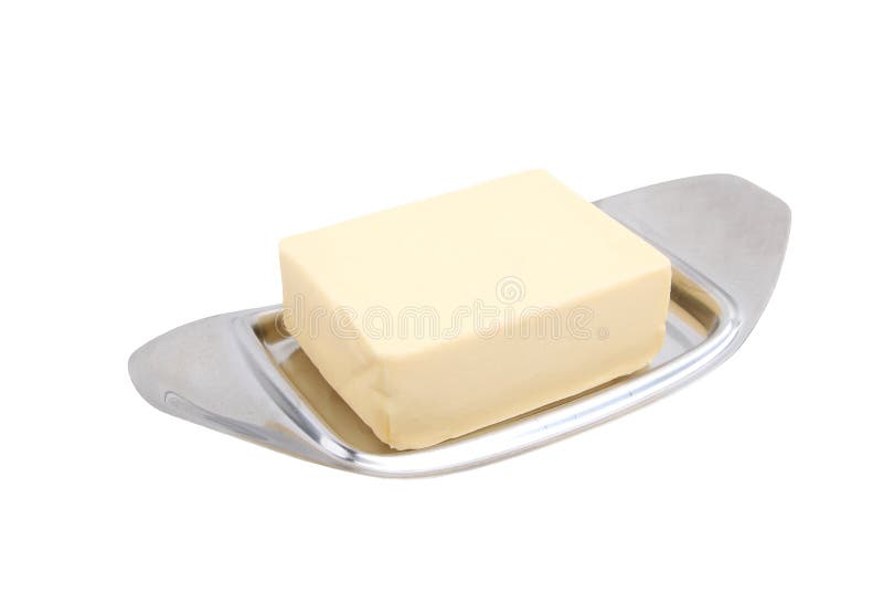 Boterkrul Op Witte Achtergrond Stock Afbeelding - Image of macro ...