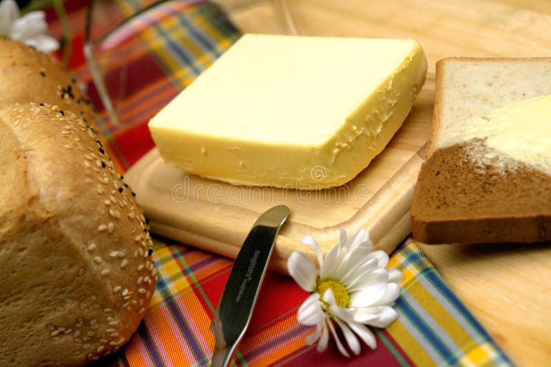 Close-up van boter stock foto. Image of plaat, naughty - 18477148