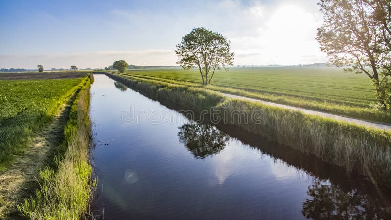 Boterdiep in Groningen stock image. Image of canal, groningen - 247906001