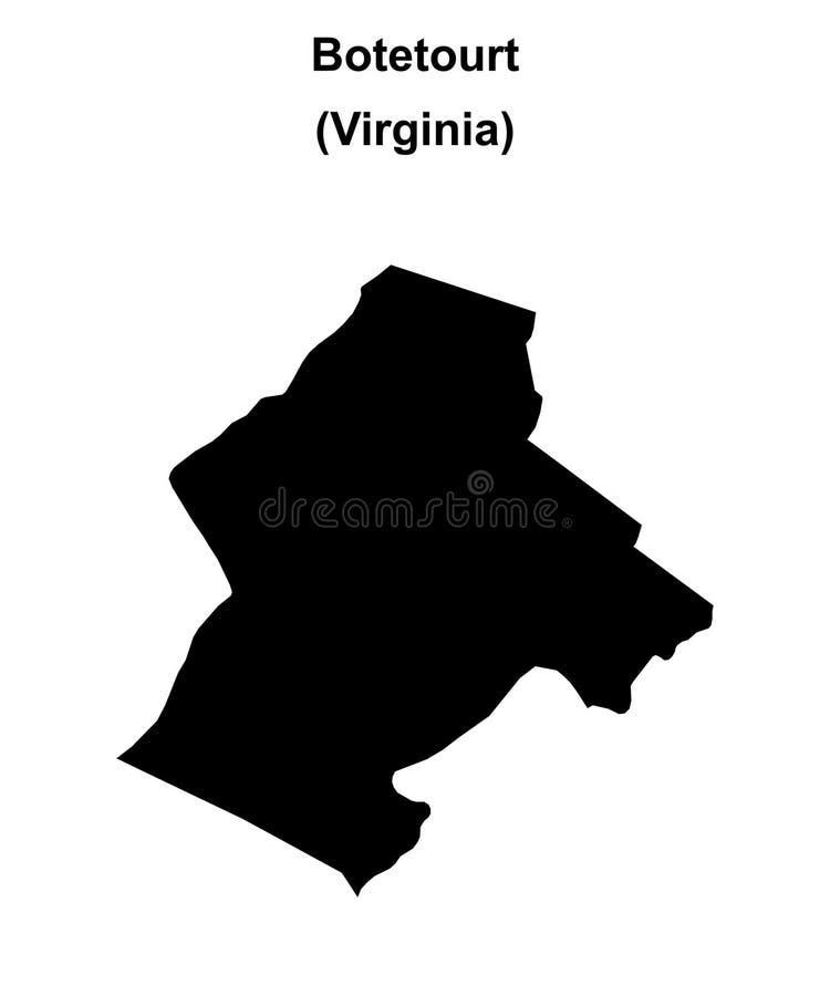 Botetourt Outline Map Stock Illustrations – 15 Botetourt Outline Map ...