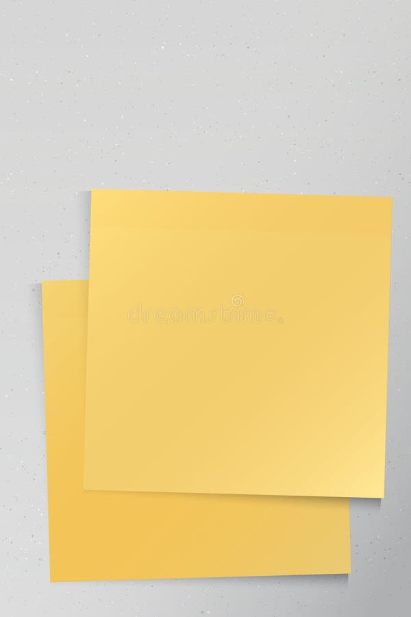 Both of Blank Syicky Notes Paper Square Shape Superimposed Stick on ...