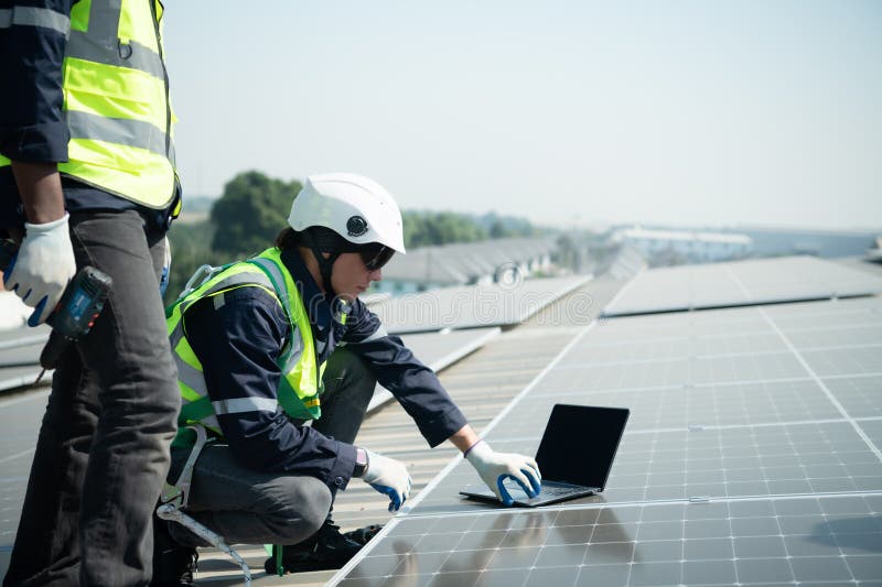 Engineer in Charge of Solar Panel Installation the Installation of ...
