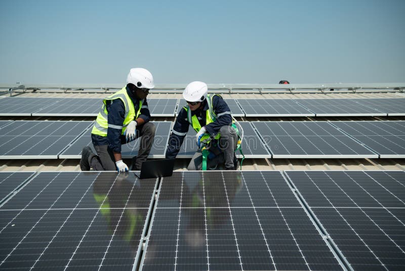 Engineer in Charge of Solar Panel Installation the Installation of ...