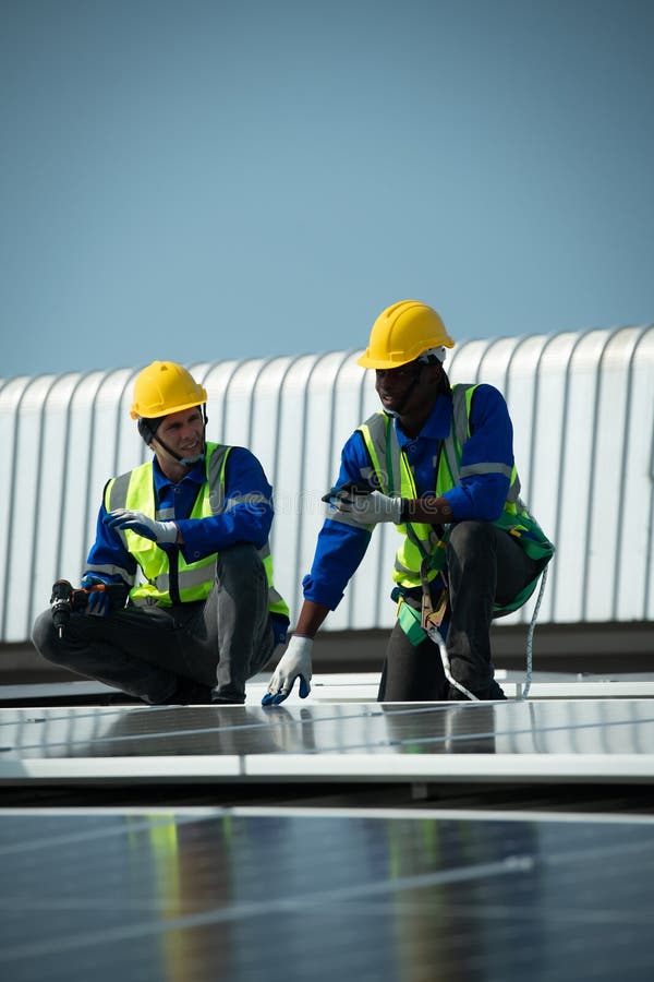 Engineer in Charge of Solar Panel Installation the Installation of ...