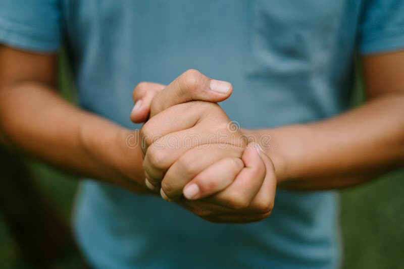 Both Hands are Clenched into Fists, Conveying Strength, Determination ...