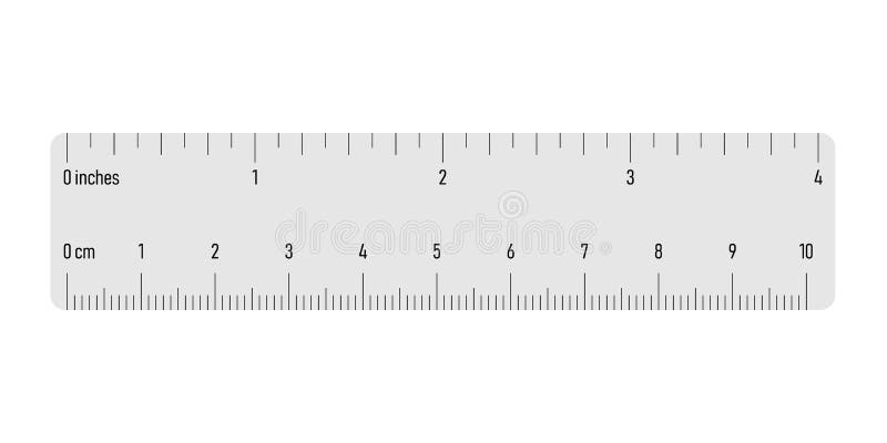 Ruler Scales. Centimeter, Millimeter, Inch Of Measure. Geometric ...