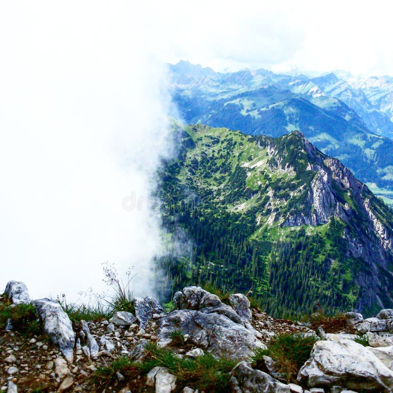 Both Sides of View on a Mountain Stock Image - Image of sides ...